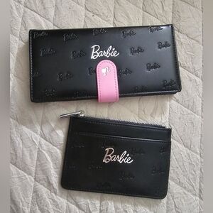 Bags | Barbie Miniso Wallet Black And Barbie Cardholder Black Bundle ...
